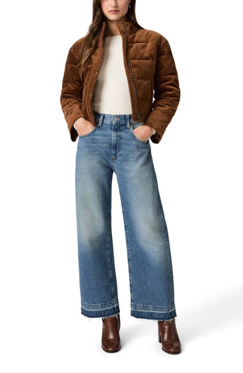 PAIGE PAIGE Arellia Release Hem High Waist Ankle Barrel Jeans